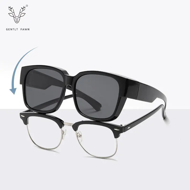 Wege Product Page Polarized Gray Lens Full Frame Sunglasses for Men and ...